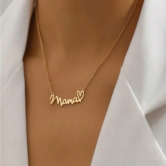 Jewelry | 18k Gold Plated Mama Necklace | Poshmark